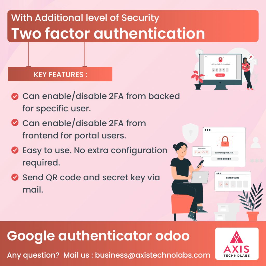Google authenticator odoo two factor authentication (2FA) login security - Odooproducts